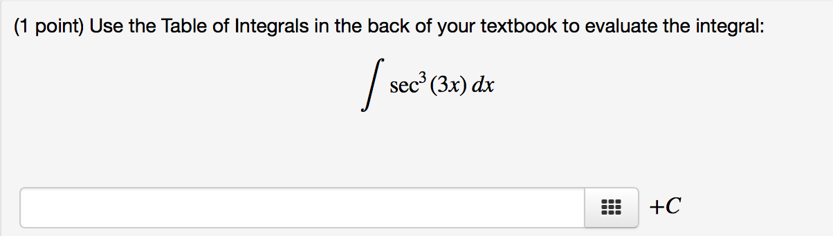 Solved (3 points) Show your skills with this 3 part Table | Chegg.com