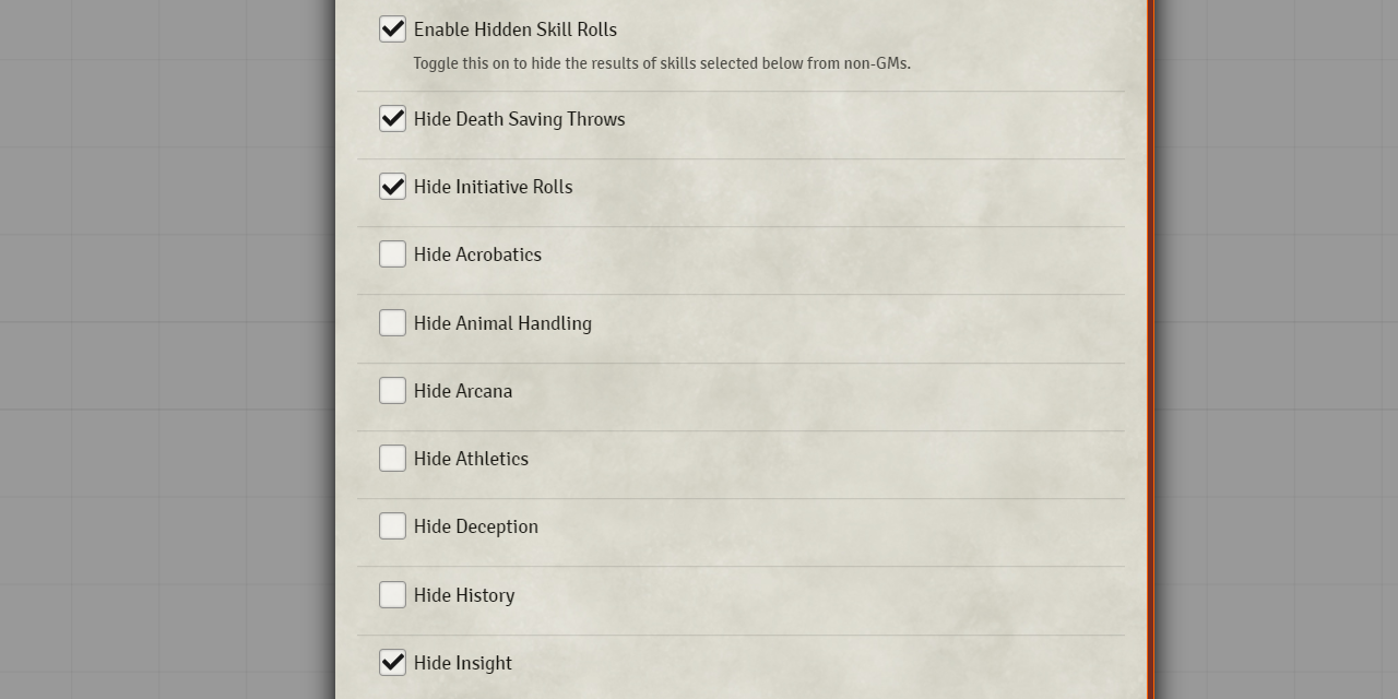 Crash's Automatic Blind Rolls (5e) - Foundry Hub