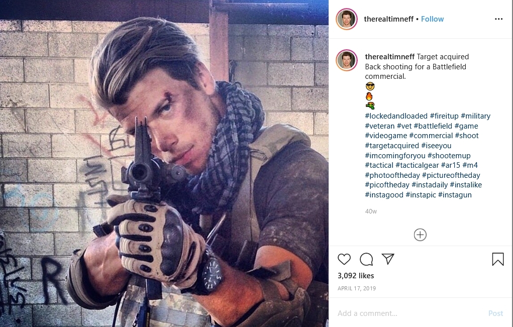 Tim Neff posts another picture in body suit ... Possible Gta vi ...