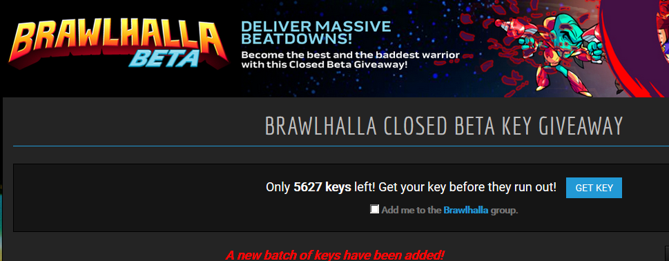 #freekeysteam #freegame keys Gratis de la #Beta Cerrada de Brawlhalla ...