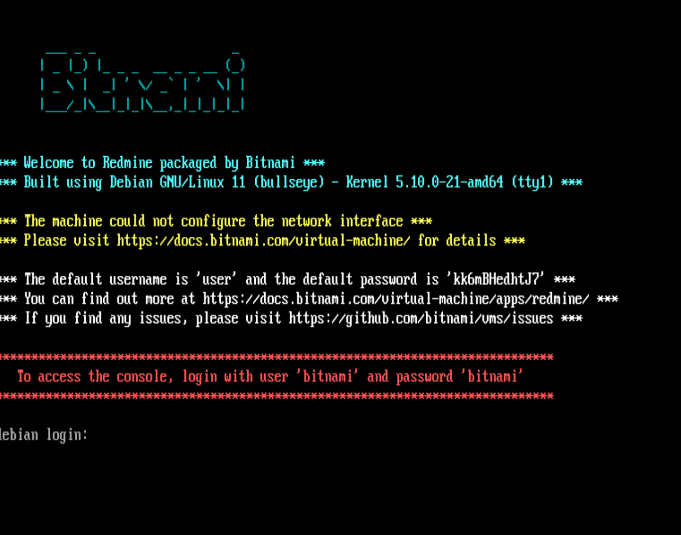 The machine could not configure the network interface · Issue #840 · bitnami/vms · GitHub