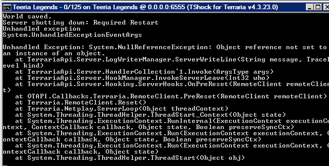 Crash Upon Server Exit · Issue 1428 · Pryaxistshock · Github
