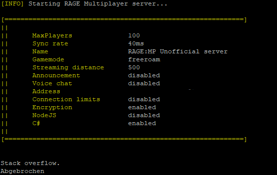 problem with 1.1 server on linux - Server - RAGE Multiplayer Community