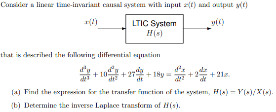 Solved Consider a linear time-invariant causal system with | Chegg.com