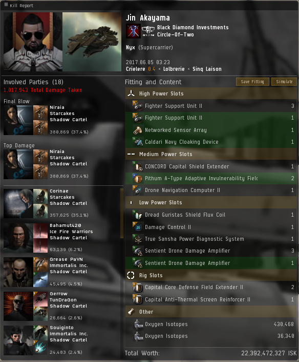 Shadow Cartel Tackles CO2 Nyx, Proceeds to Self-Destruct : r/Eve