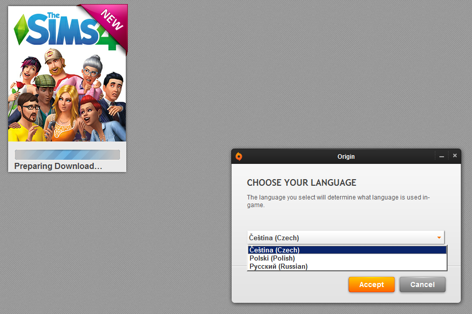 No English language choice when downloading Sims 4 trial. | EA Forums ...