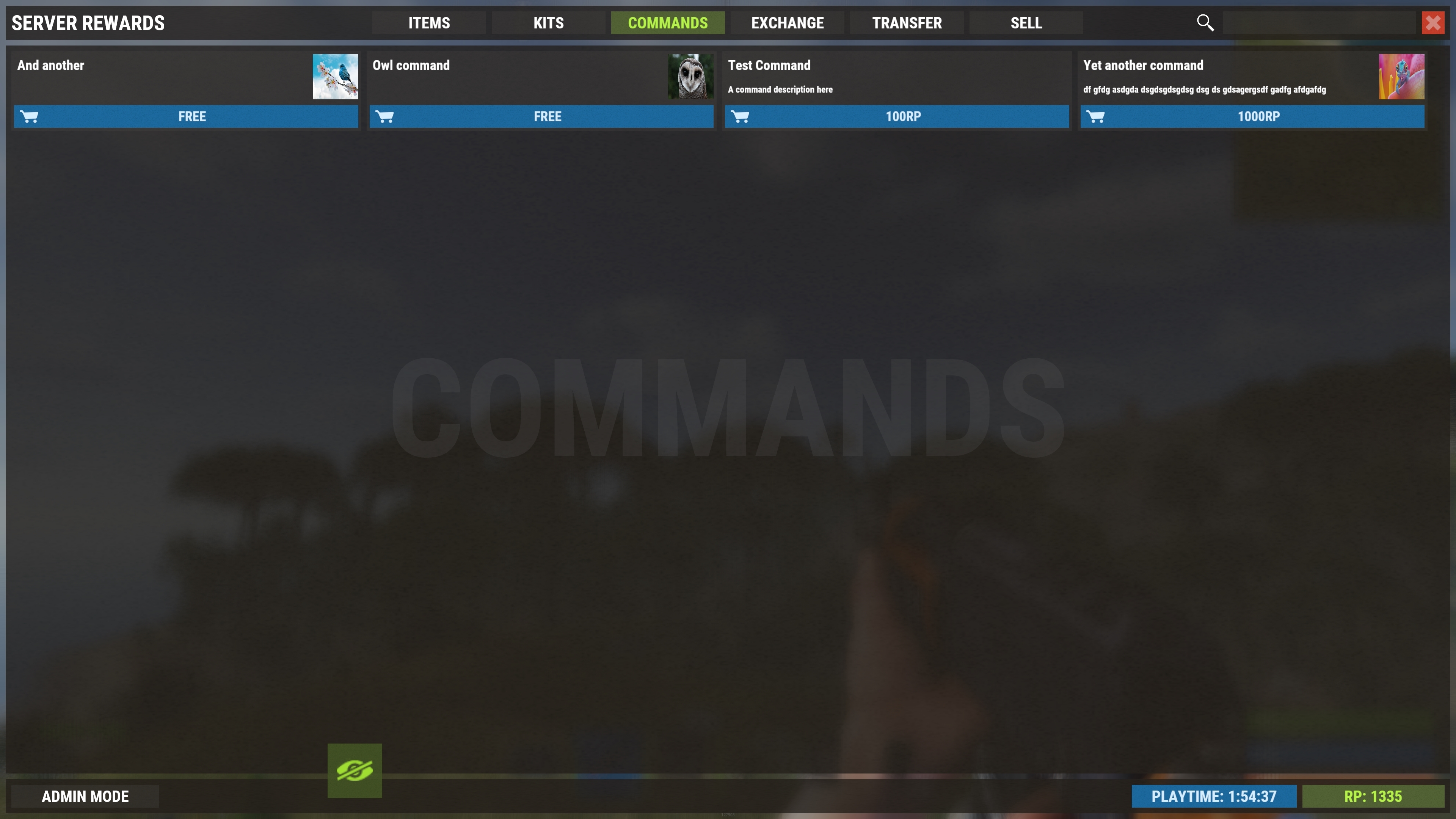 uMod - Server Rewards by k1lly0u