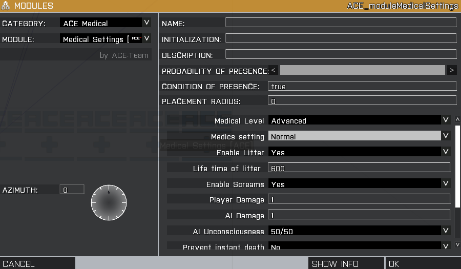 Medical system not show wounds in basic and in advanced mode · Issue ...