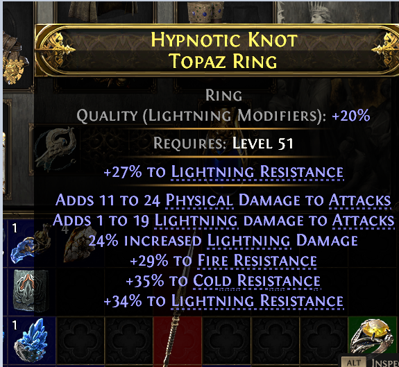 Absolutely Gg Tri-res Lightning Spear Ring - Topic - d2jsp