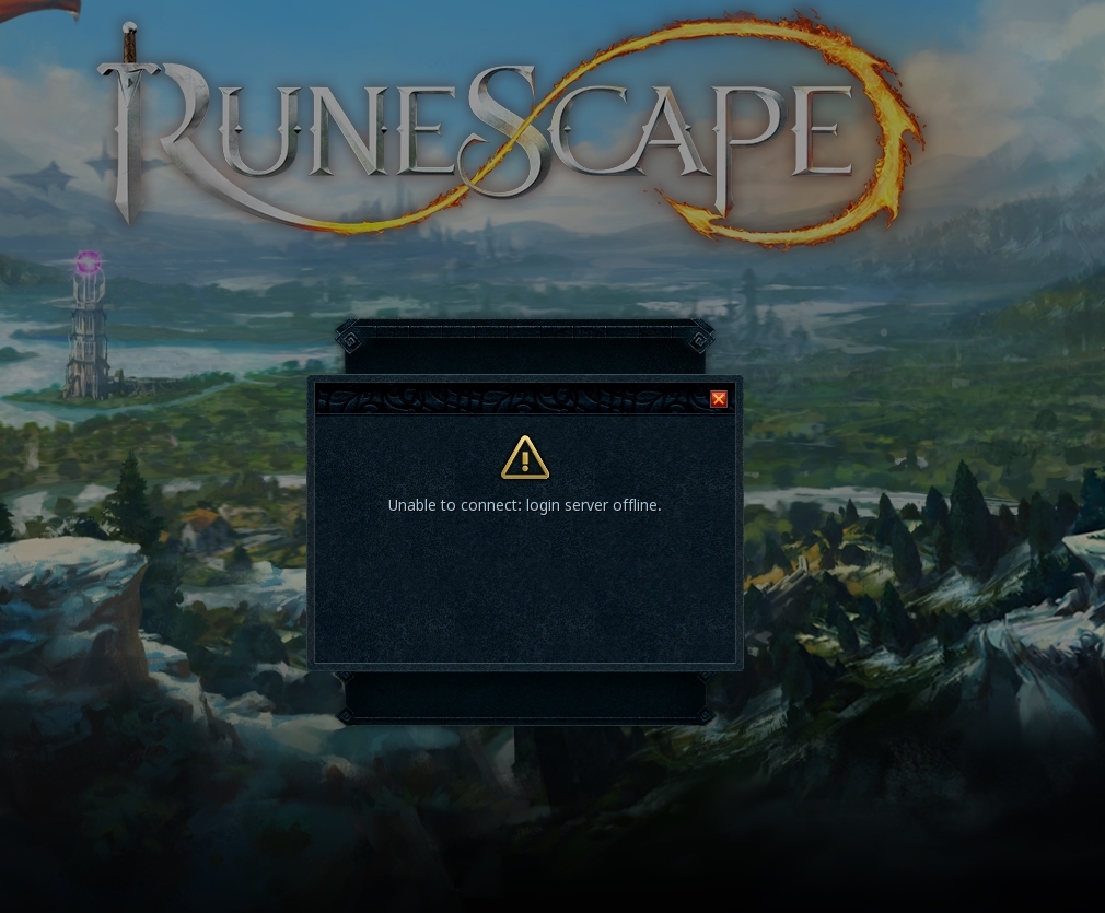 Unable to connect: login server offline : r/runescape