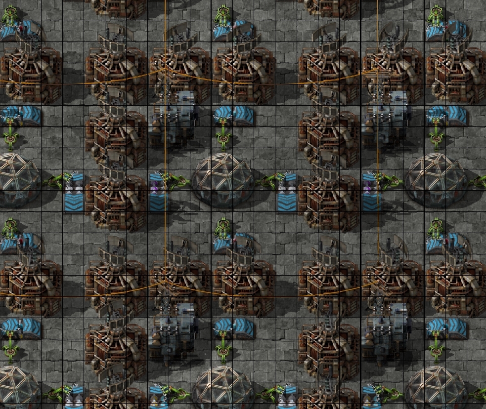Non sushi-belt 7 science pack loop layout : r/factorio
