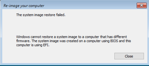 Issues recovering windows image due to bios/uefi error : r/techsupport