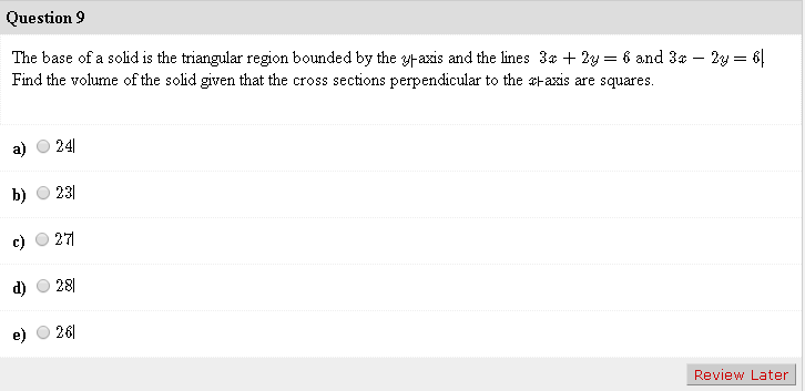 Solved The base of a solid is the triangular region bounded | Chegg.com