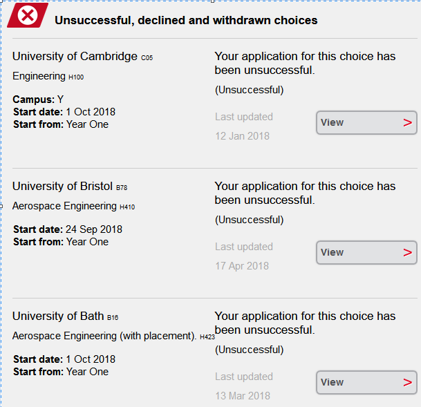 Can someone post a picture of what it looks like to get rejected an ...