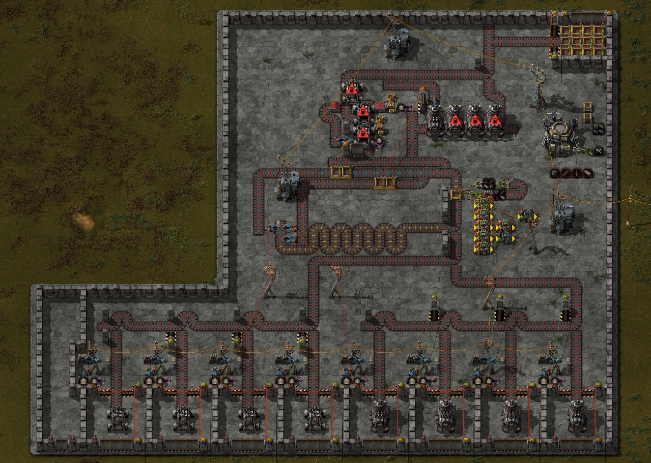 Automatic Tank Refuel-Rearm Hangar : r/factorio