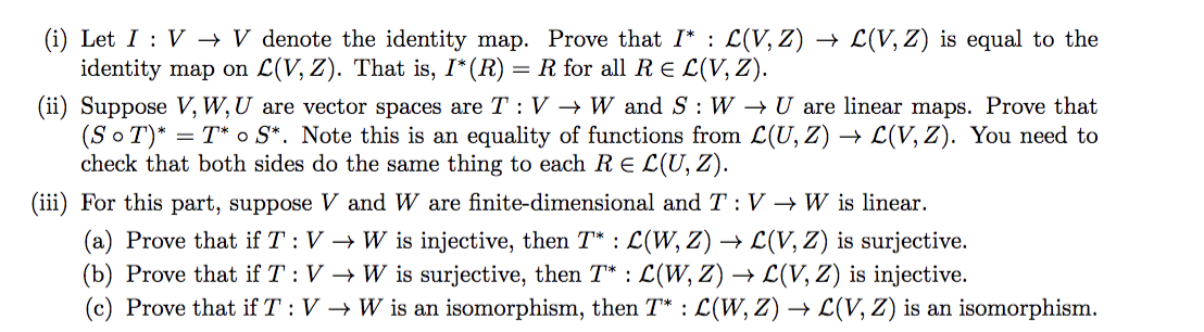 B. Let T:V + W denote a linear map between vector | Chegg.com