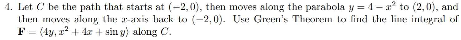 Solved 3. Let C be the path parameterized by r(t) = (2 cost, | Chegg.com