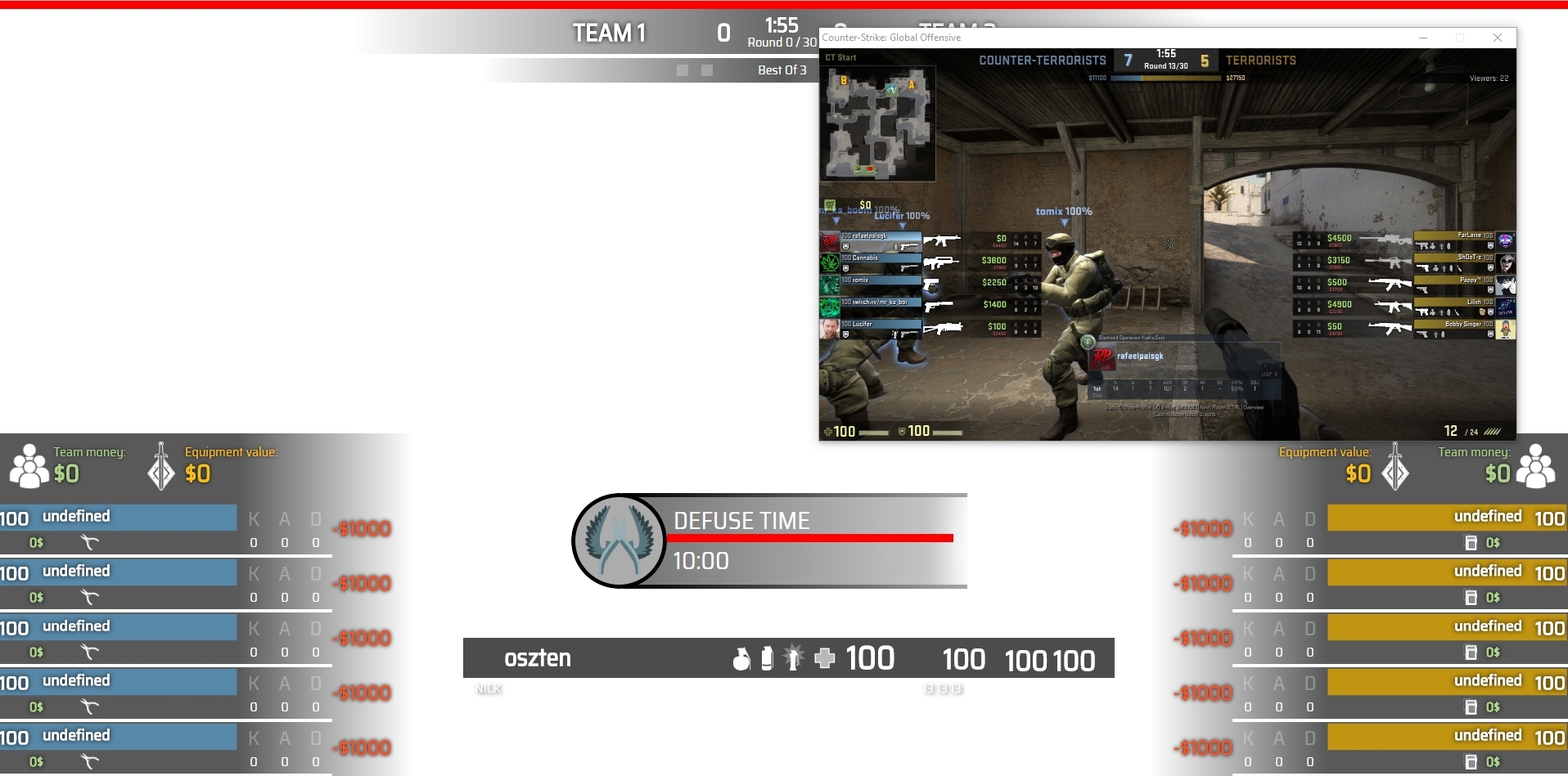 Creating and managing custom HUDs : r/GlobalOffensive
