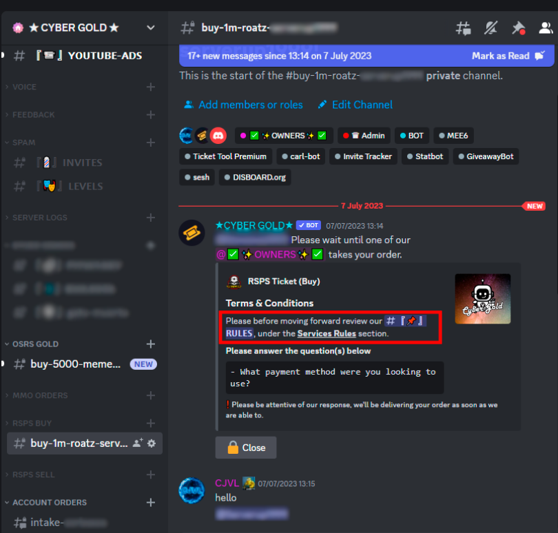 TWC Appeal Request | Sell & Trade Game Items | OSRS Gold | ELO