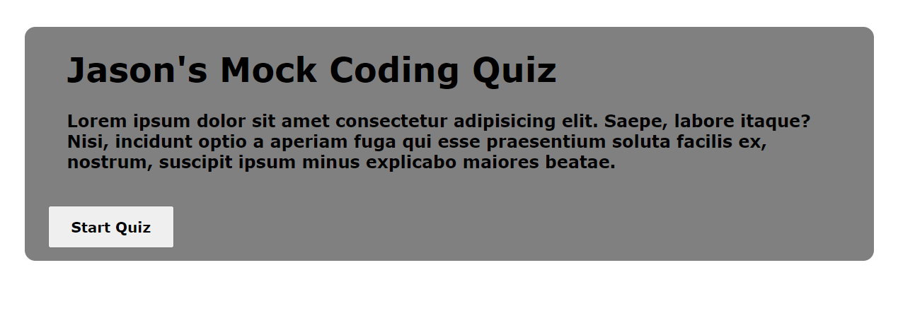 GitHub - Jaysahhn/Week-4-JasonMockCodeQuiz: Creating a coding assessment