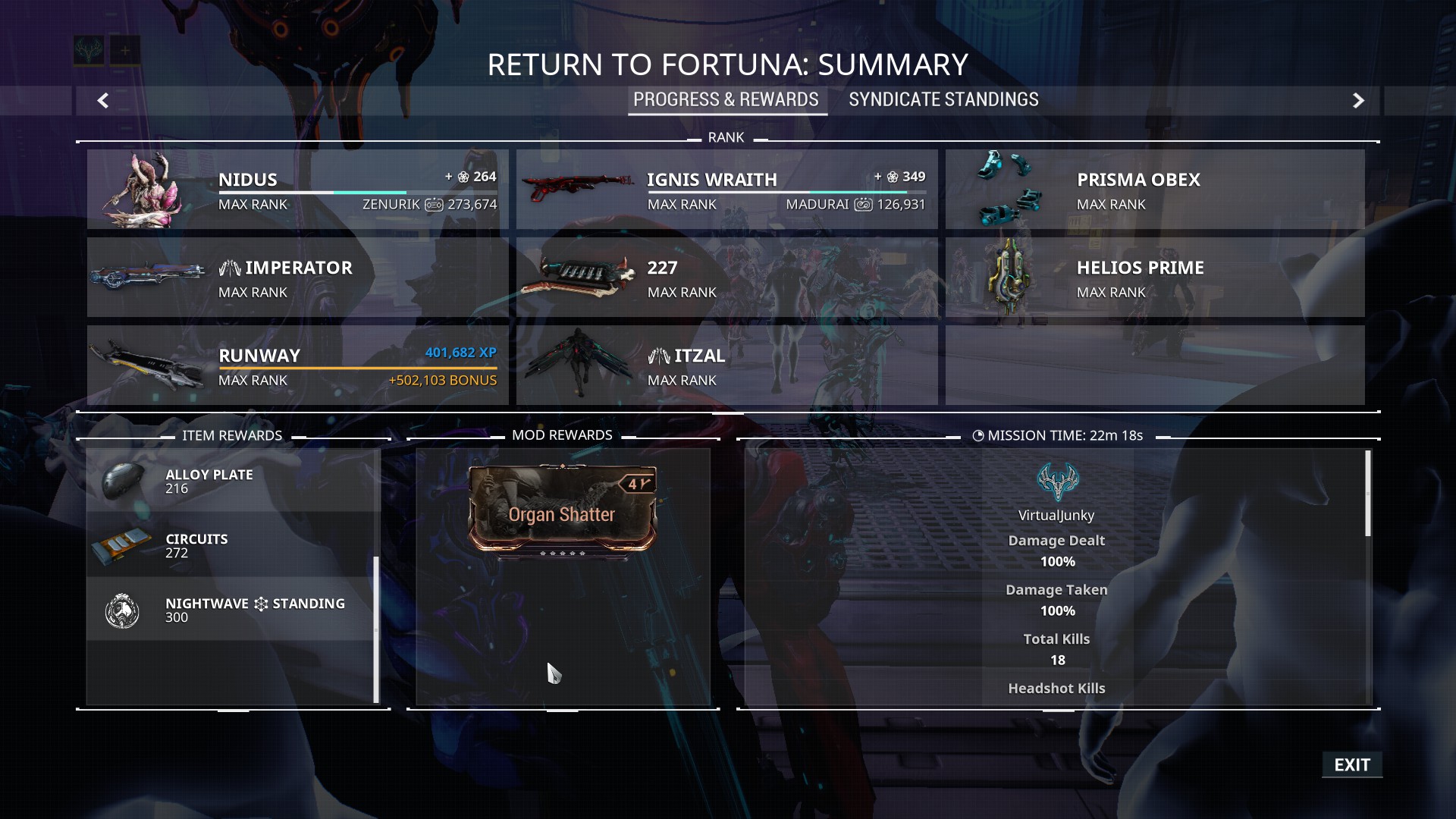 K-Drives absurd leveling - General - Warframe Forums