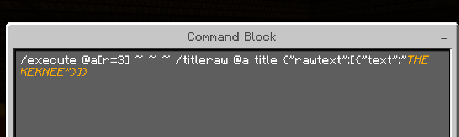 [Bedrock] Command Block "Syntax Error" problem : r/MinecraftCommands