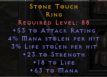 Craft Ring Dual Leech Str Mana Life - Topic - d2jsp