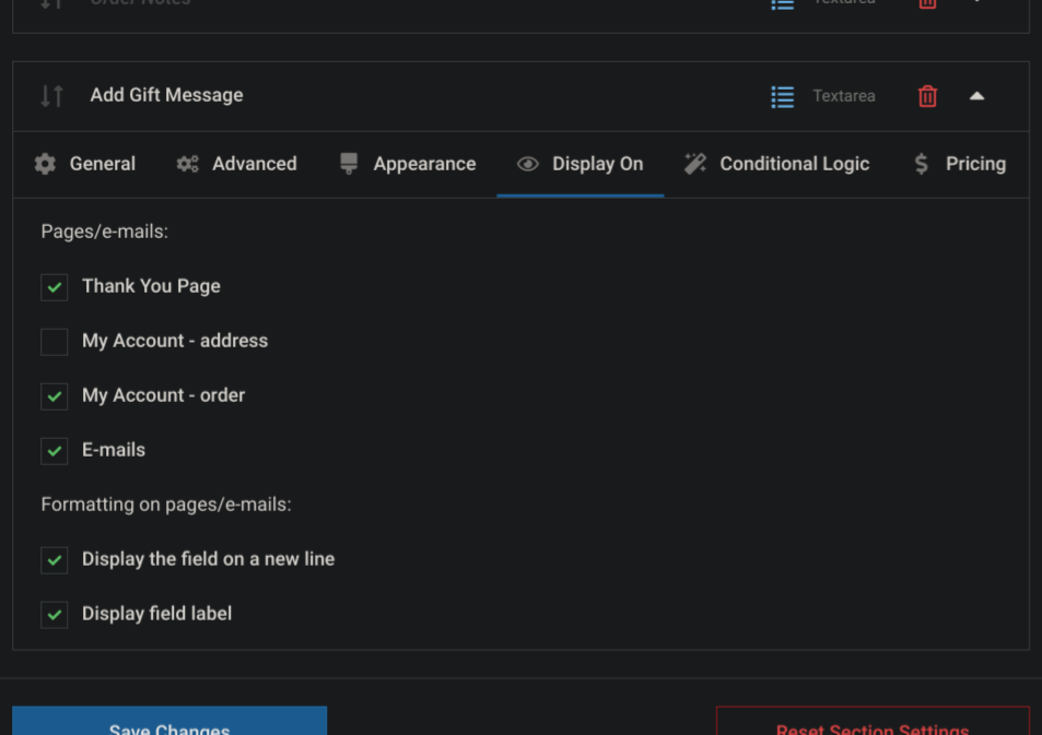 Checkout Field not displaying in Order Details or Email | WordPress.org
