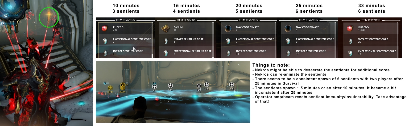 PSA: farming sentient cores on lua works too if you're tired of plains ...