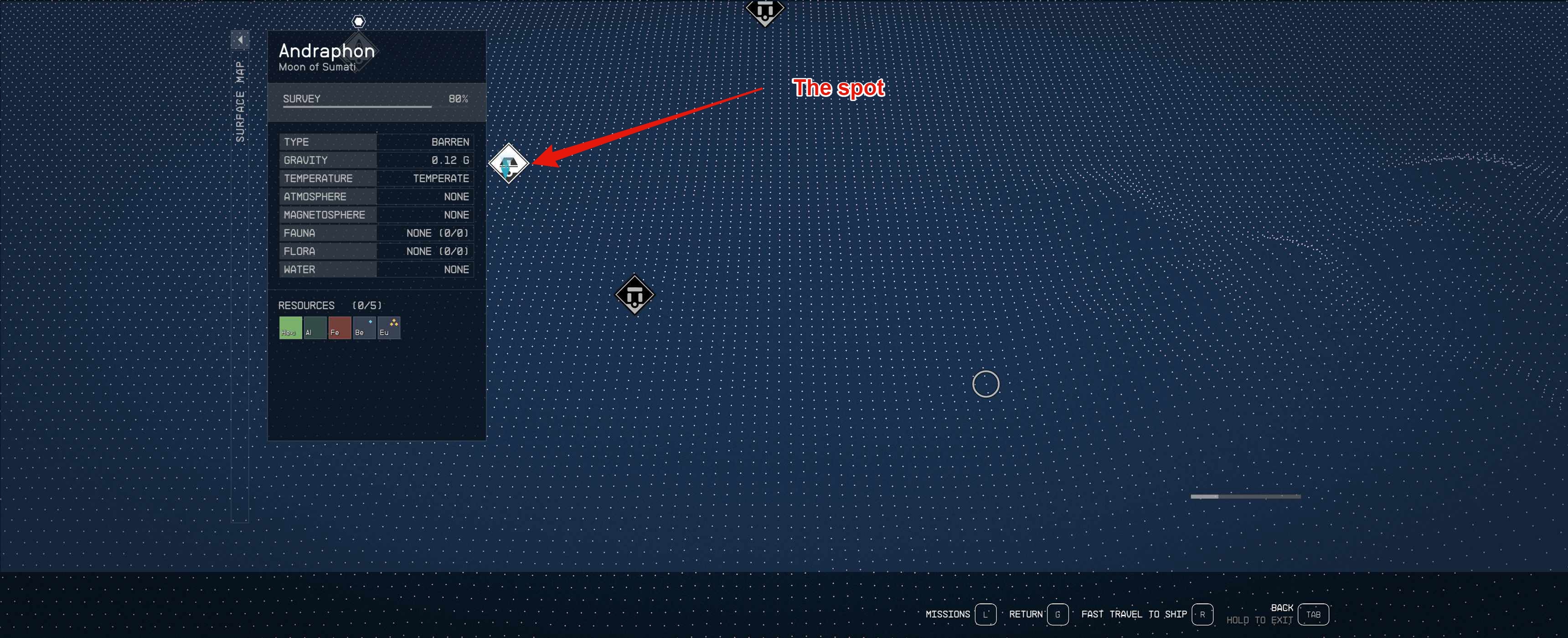Found it! Andraphon location for all 5 resources Al Fe Be Eu He-3 : r ...