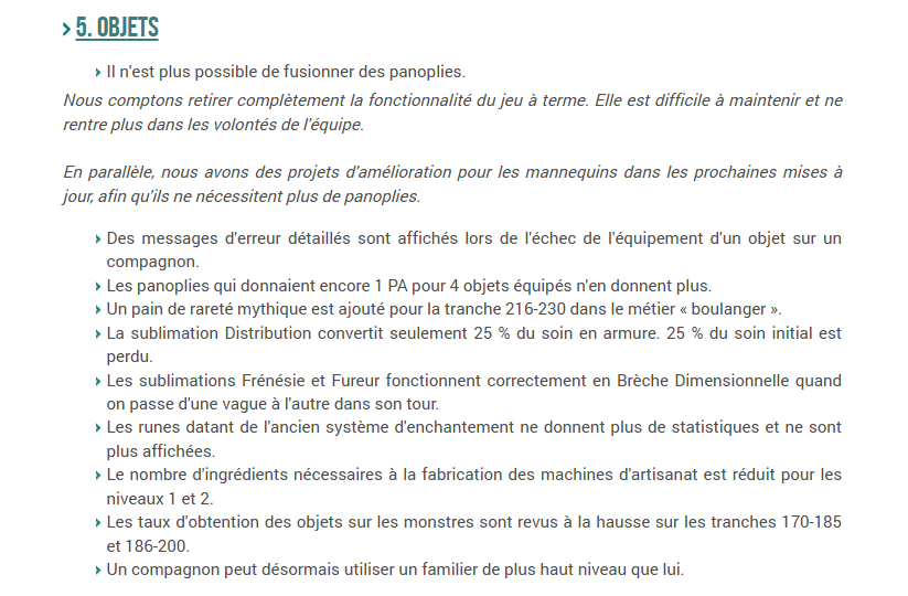 fusion des panoplies - FORUM WAKFU : Forum de discussion du MMORPG ...