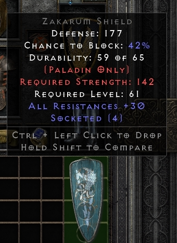 4os Pally Shield +30 Res - Topic - d2jsp