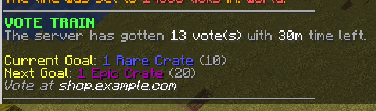 Vote Trains [1.13 - 1.21] | Create unique voting goals & reward ...