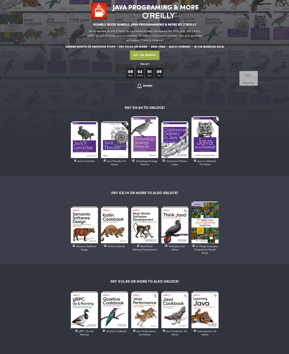 [Conjunta Humble Bundle Books] Java Programming & More by O'Reilly - Forocoches