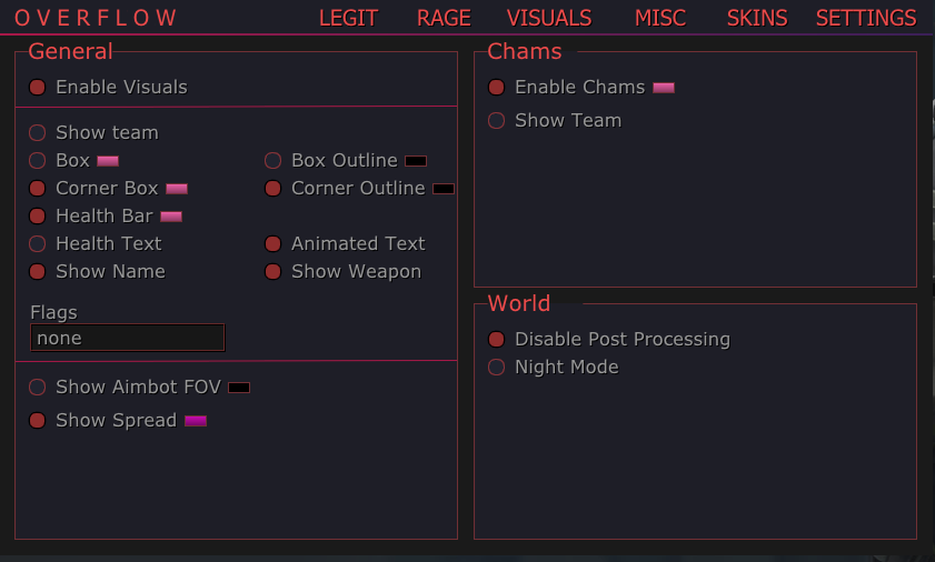 GitHub - ALEHACKsp/Overflow-CSGO: Internal CSGO cheat - work in progress GitHub - ALEHACKsp/Overflow-CSGO: Internal CSGO cheat - work in progress