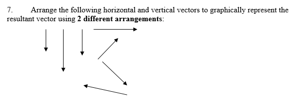 Solved 7. Arrange the following horizontal and vertical | Chegg.com