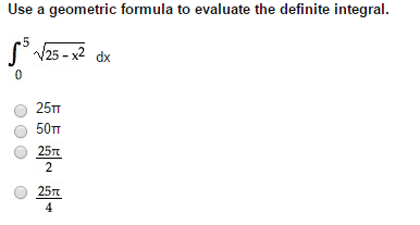Solved Use a geometric formula to evaluate the definite | Chegg.com