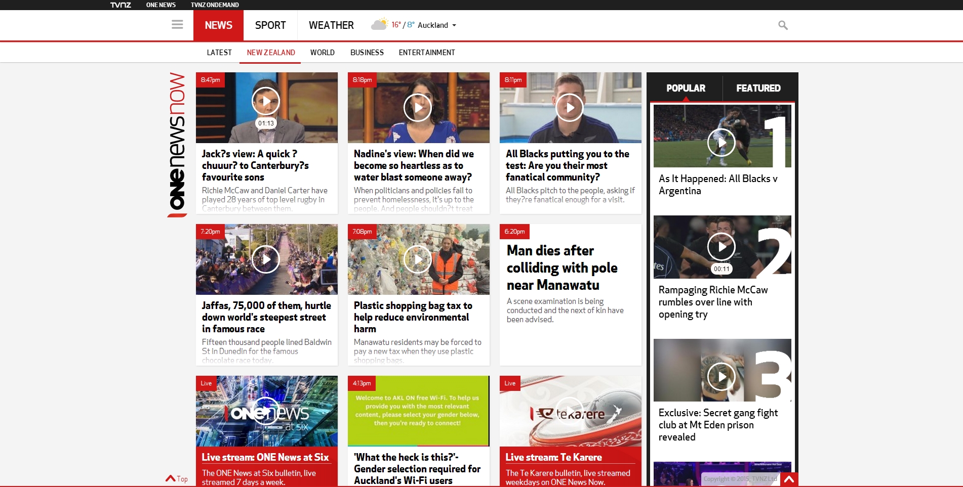 One News's new website features the news that matters : r/newzealand