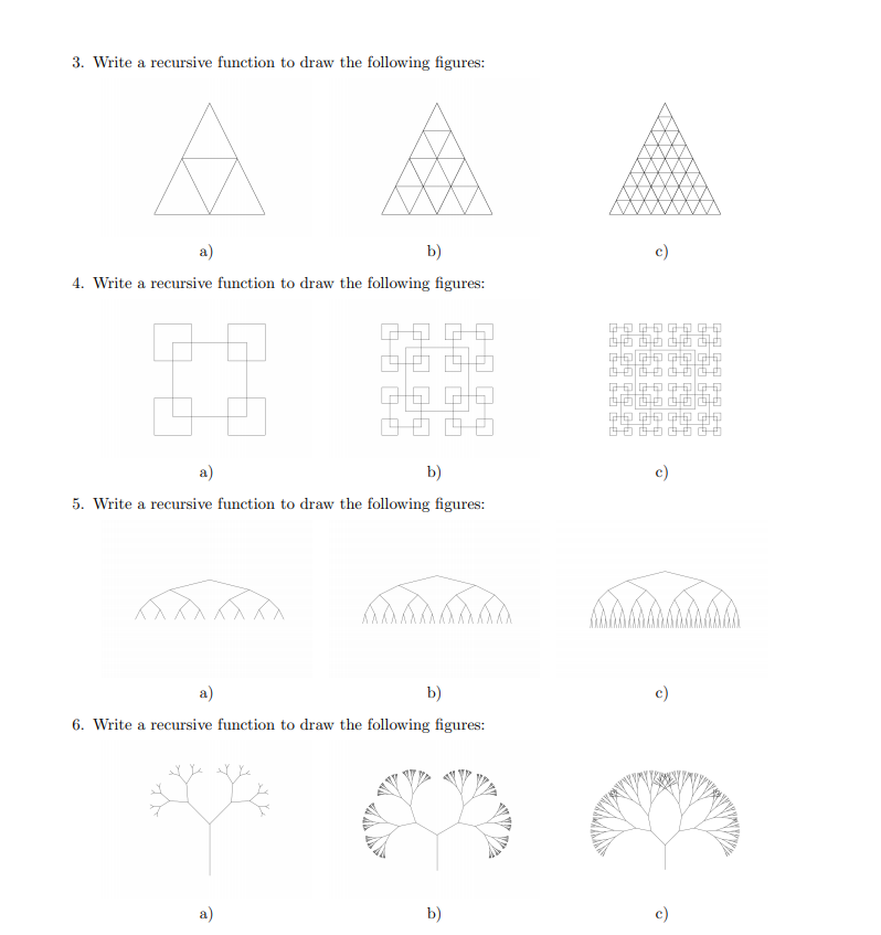 Solved Using recursive_drawing.py as model, do the | Chegg.com