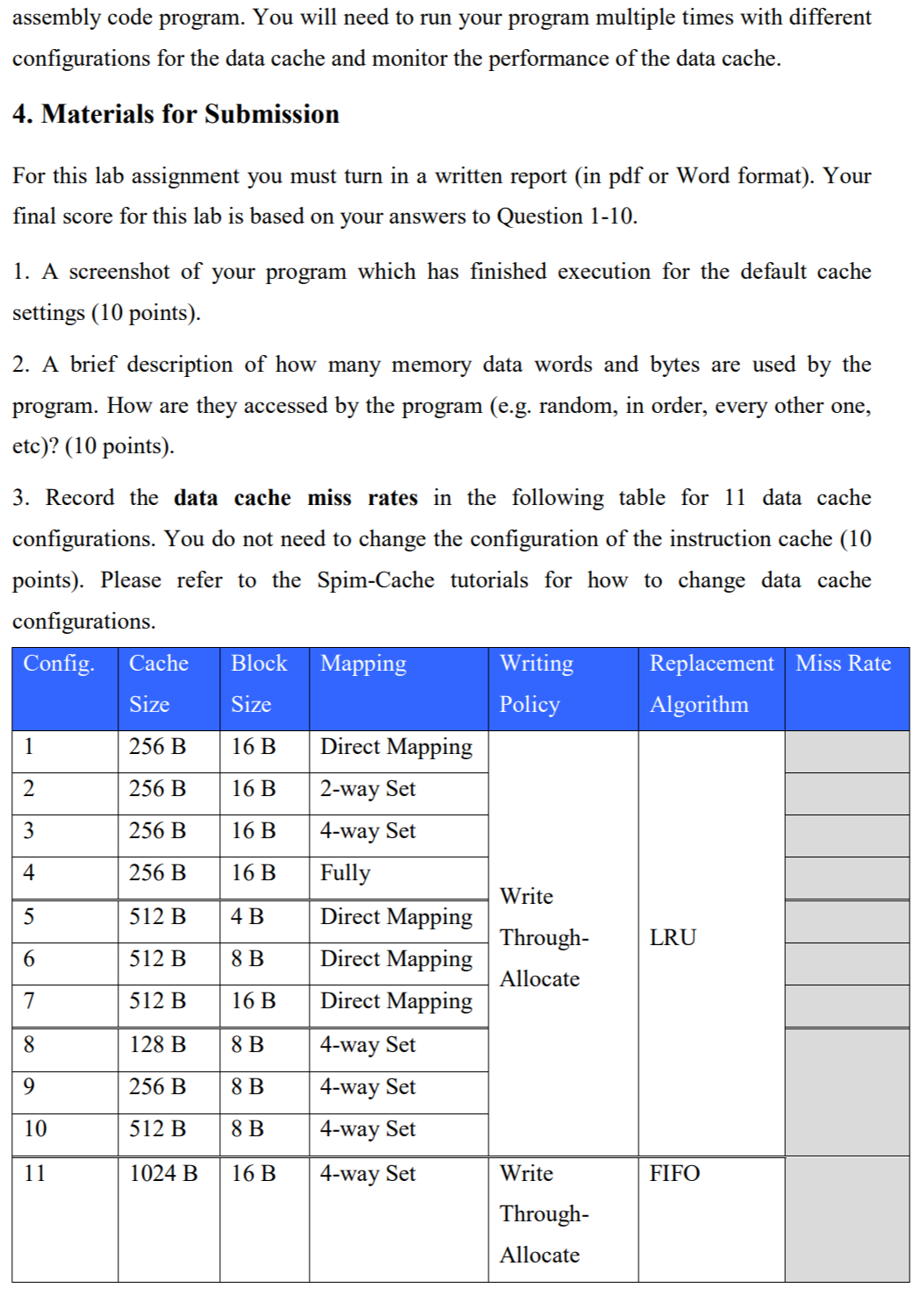 Both the data cache and the instruction cache | Chegg.com