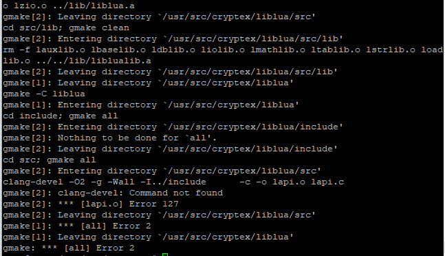 Source Update - Clang-14 / c++2b + FreeBSD-12 + SRC - Page 3 - Guides ...