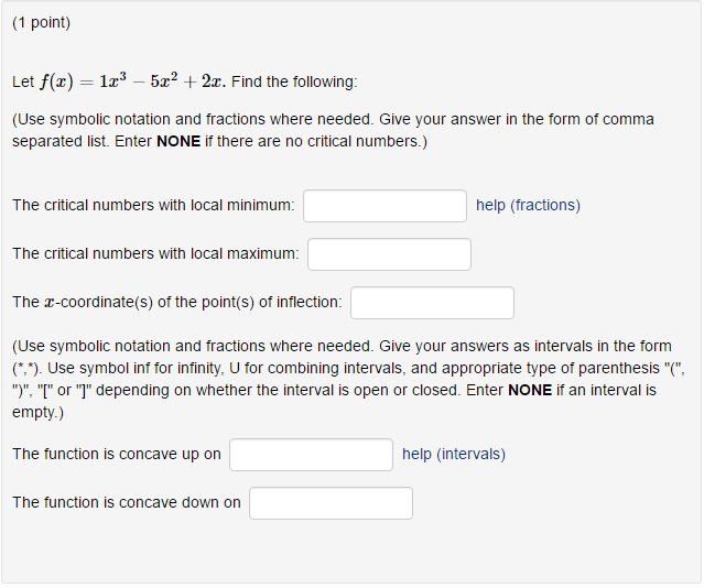 Solved Let F x 1x 3 5x 2 2x Find The Following Use Chegg solved-let-f-x-1x-3-5x-2-2x-find-the-following-use-chegg