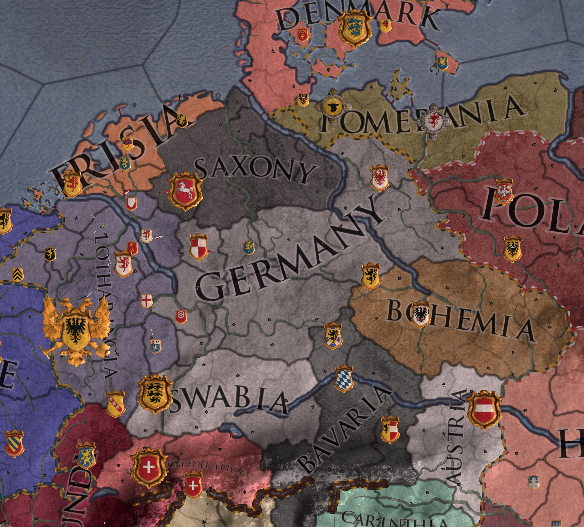Has anybody noticed all of the new titular kingdoms in the HRE? : r ...