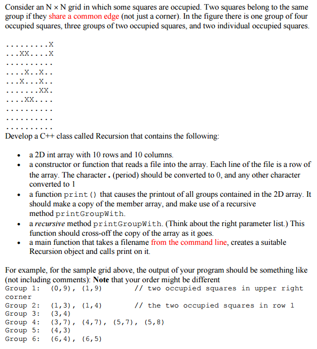 Solved Consider an N Times N grid in which some squares are | Chegg.com