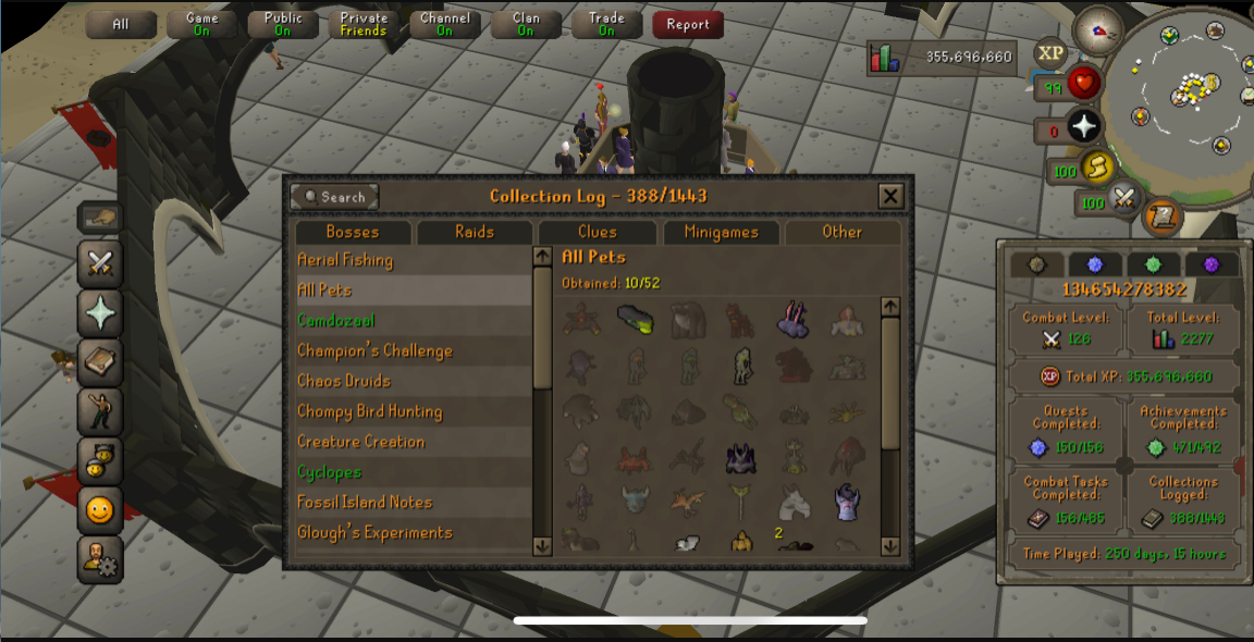 Selling my max account, original owner,2277 total level, 2.5B ...