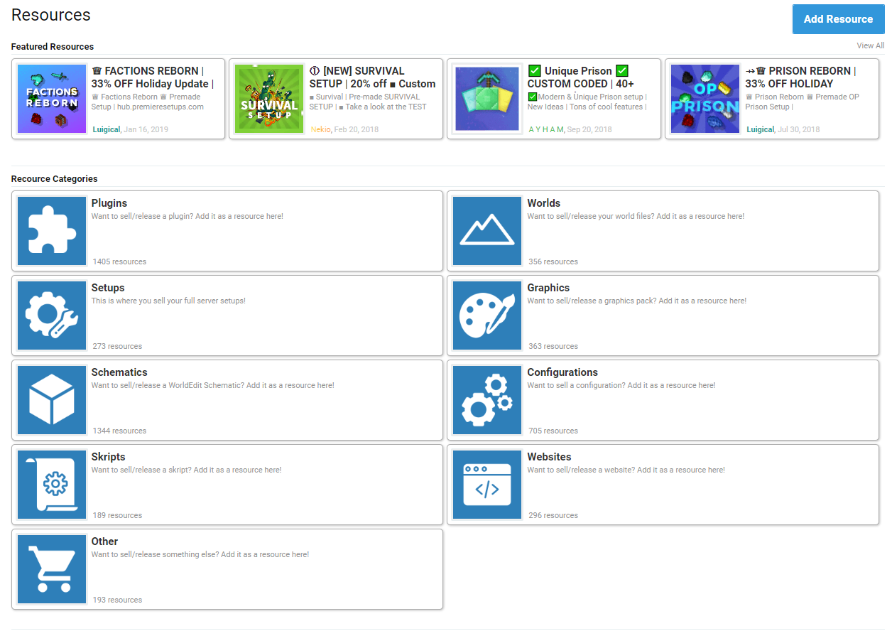Old resource layout | Homepage | BuiltByBit