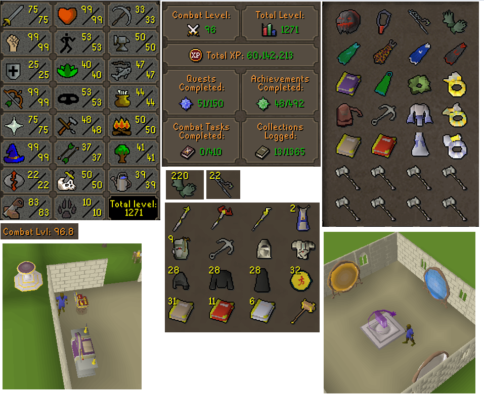 DONOR VOUCHED Perfect MAXED 25 Def Pure⭐BOTH Jad Pets⭐Infernal⭐MA2 ...