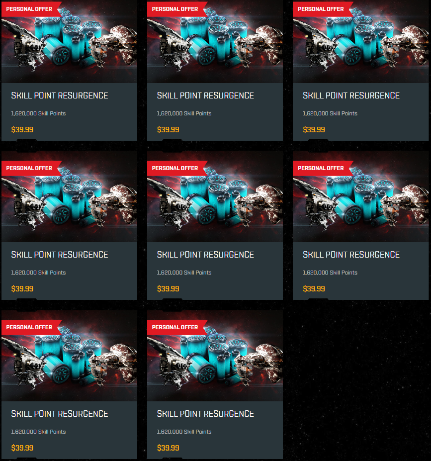 Starter Packs now Available in NES for PLEX : r/Eve