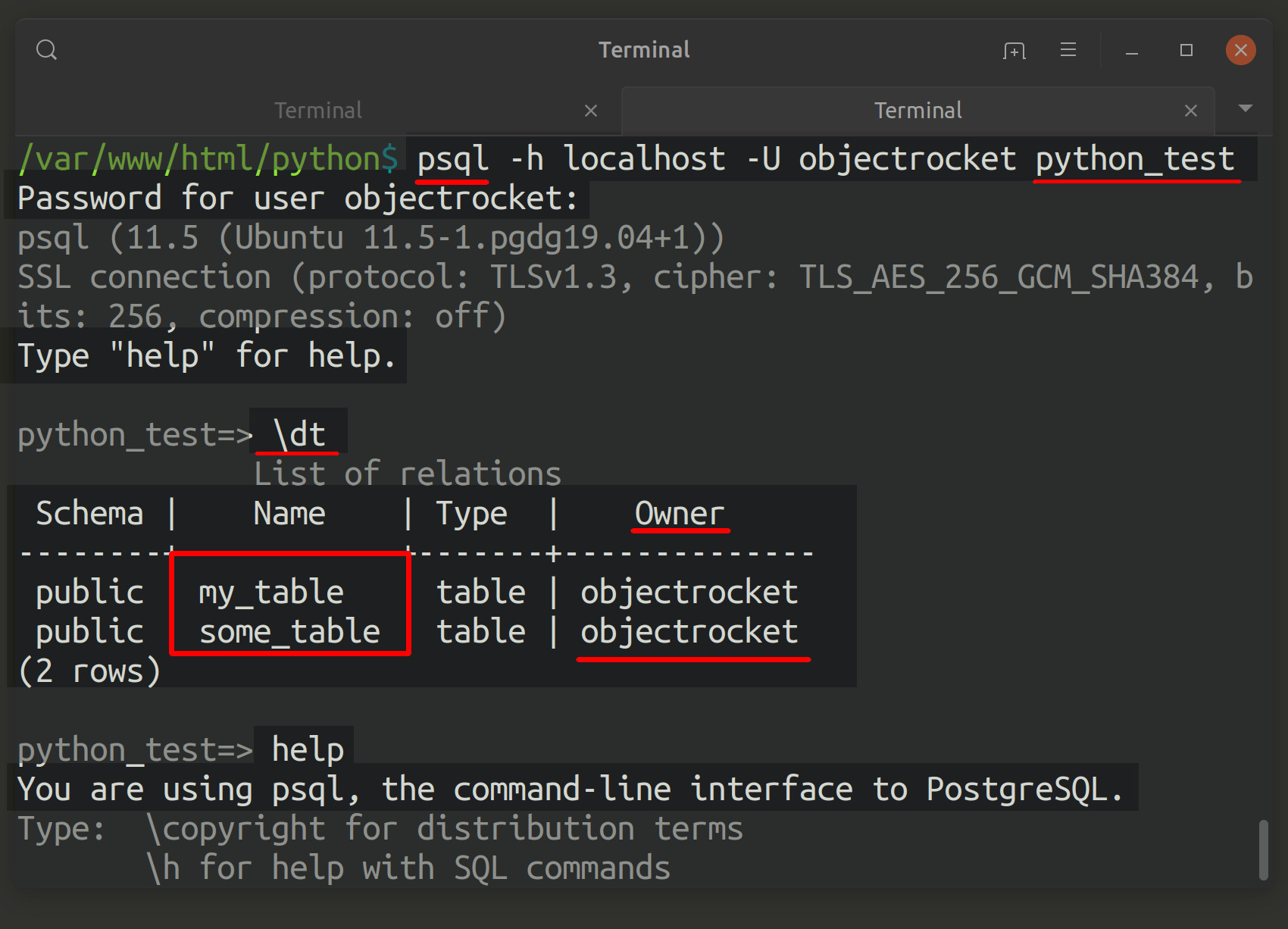 Connect to a PostgreSQL Database Using Python and the psycopg2 Adapter | ObjectRocket