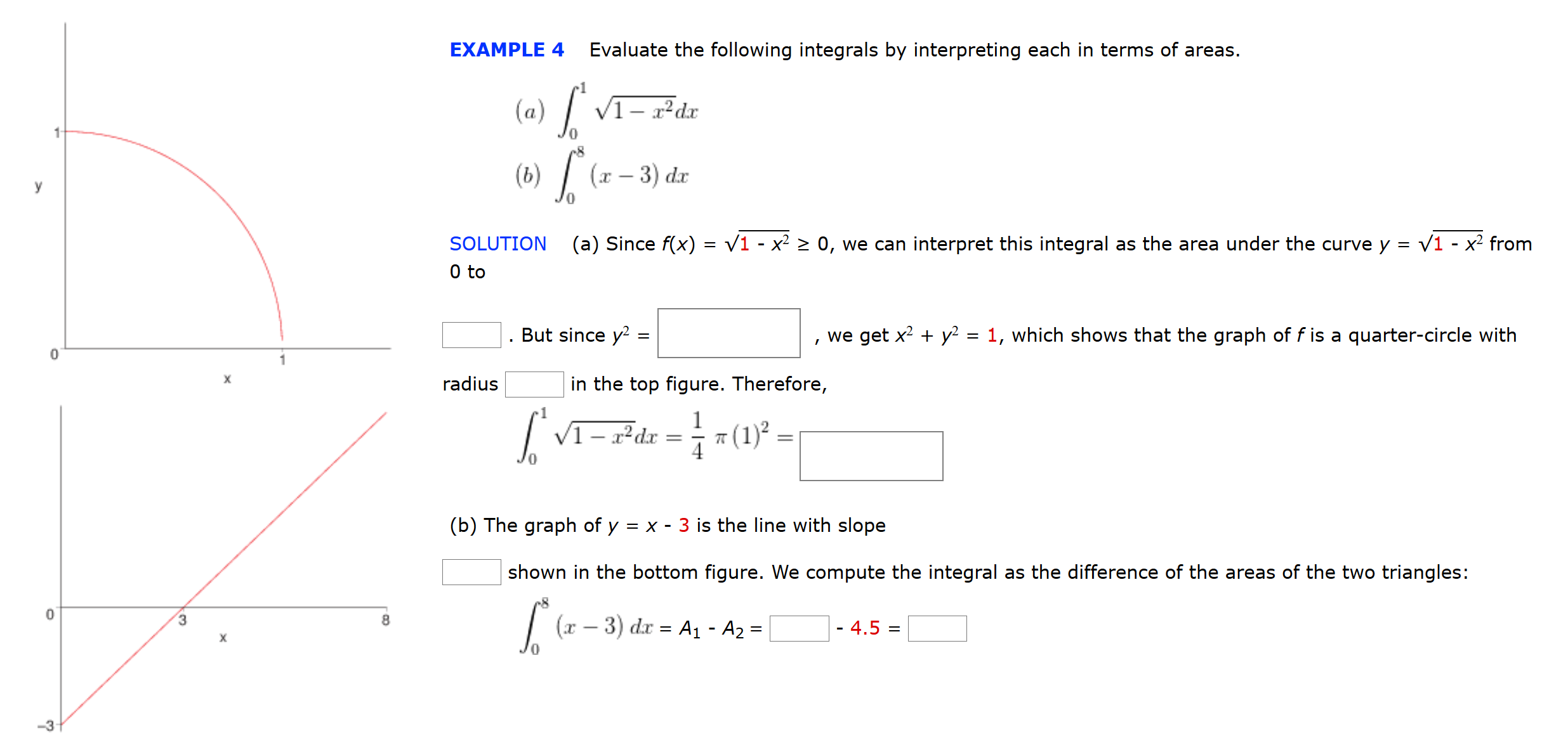 Solved EXAMPLE 4 Evaluate the following integrals by | Chegg.com